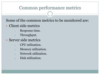 Performance testing basics | PPTX