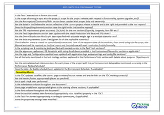 Performance testing checklist.pdf | Web Development | Internet