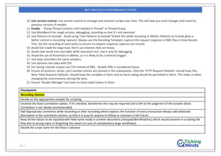 Performance testing checklist.pdf | Web Development | Internet