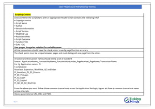Performance testing checklist.pdf | Web Development | Internet