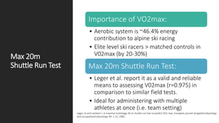 Performance Testing For Alpine Ski Racing | PPTX