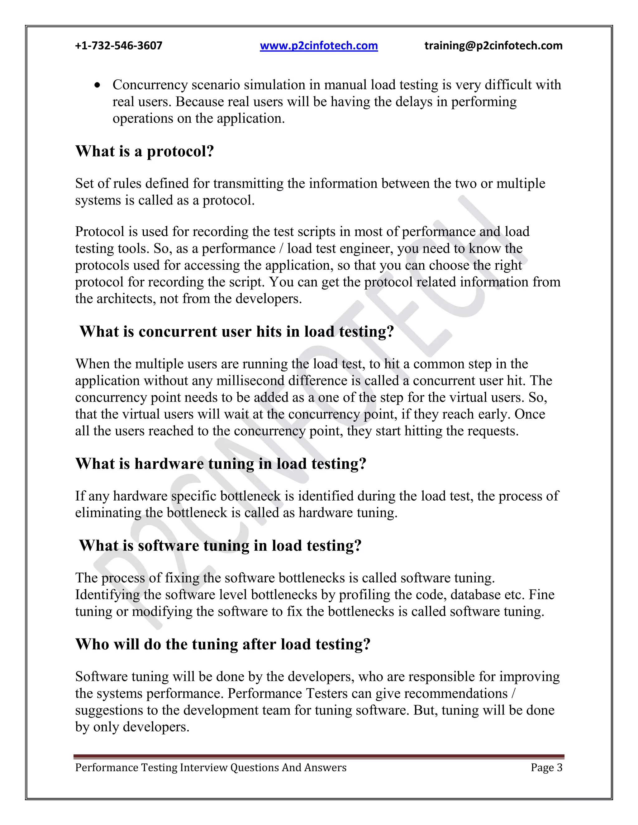 Performance Testing Interview Questions And Answers Pdf