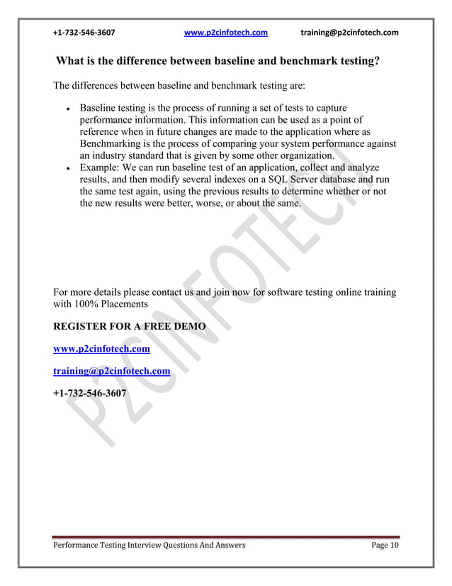 Performance Testing Interview Questions And Answers Docx Operating