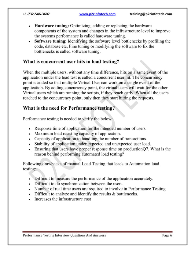 Performance Testing Interview Questions And Answers Pdf