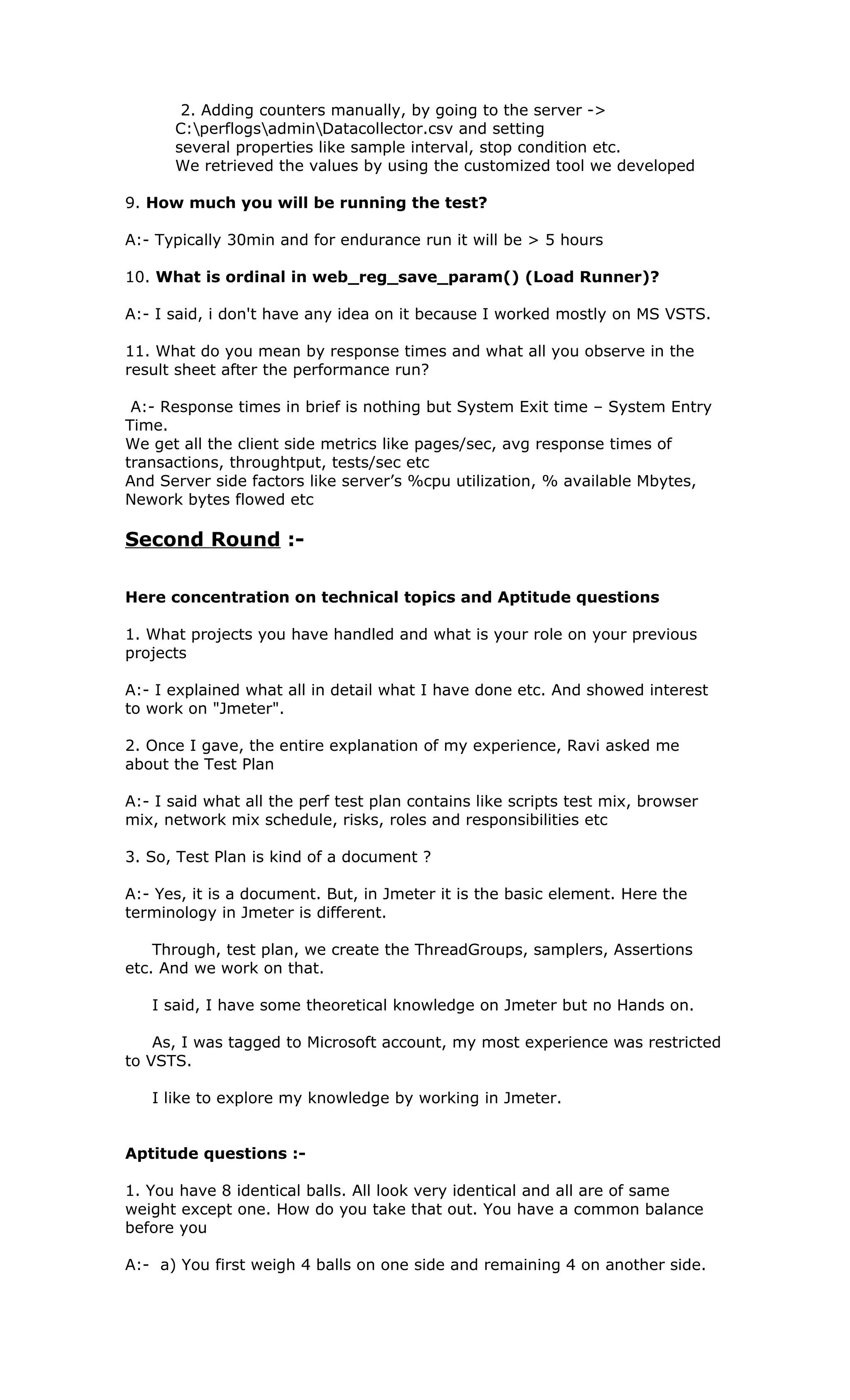 Performance Testing Interview Questions Updated 090812 Pdf