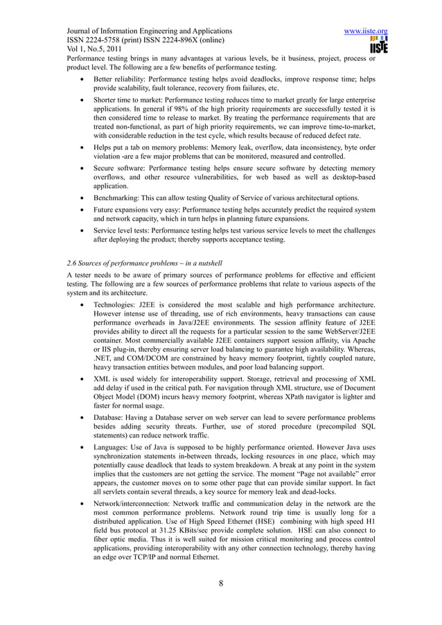 Performance Testing Methodologies And Tools Pdf