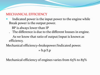 Performance testing of IC engine | PPTX
