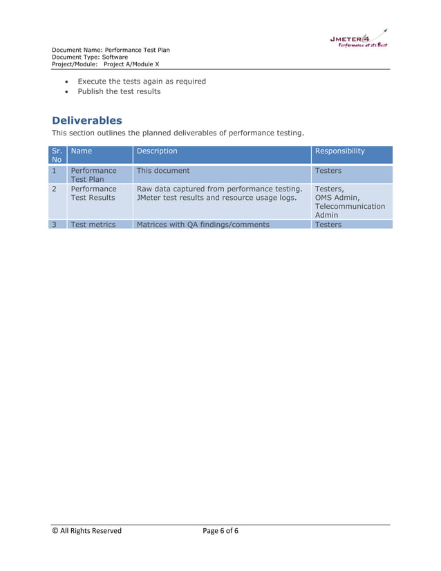 Performance Test Plan - Sample 2 | PDF | Computer Software and ...