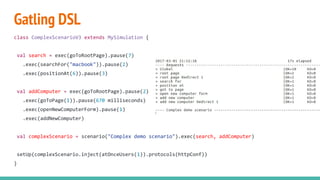 Performance tests with gatling | PPT