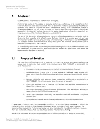 Performance Test WCF/WPF app - Selecting right Tool | PDF