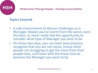 People Management Training Course | PPTX