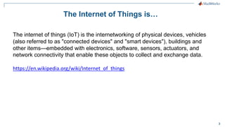 Performance trends and alerts with ThingSpeak IoT | PPTX