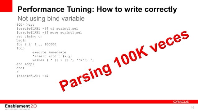 Performance tuning how to write correctly sql statement | PPT
