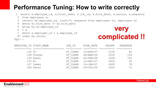 Performance tuning how to write correctly sql statement | PPT