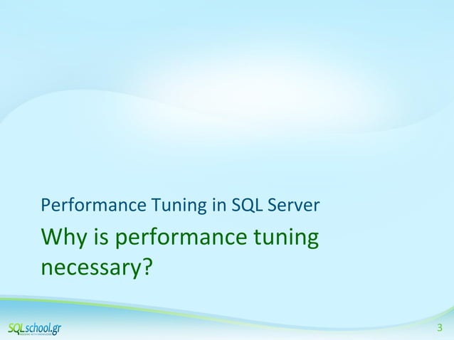 Performance tuning in sql server | PDF | Databases | Computer Software ...