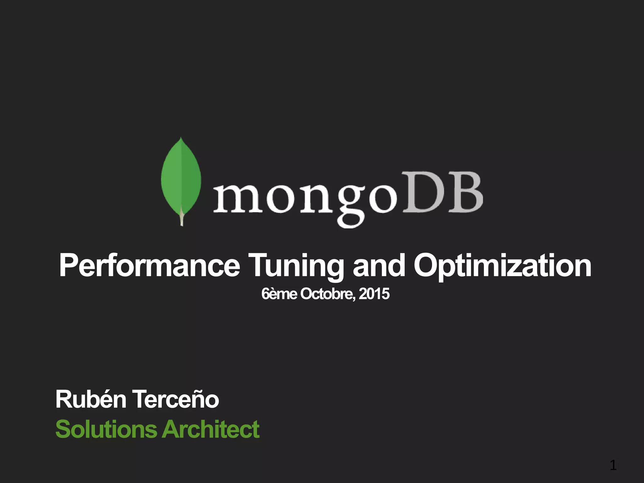 Performance Tuning and Optimization | PPTX