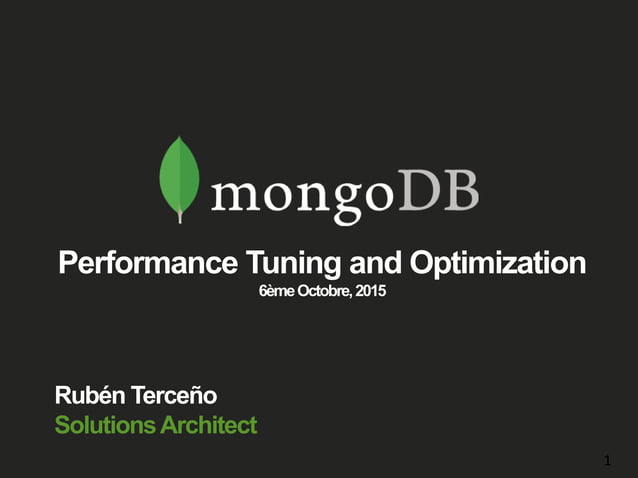 Performance Tuning and Optimization | PPTX | Databases | Computer Software and Applications