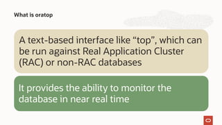 Performance Tuning Using oratop | PDF