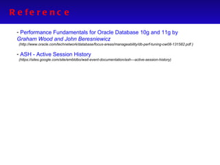 Performance Tuning With Oracle ASH and AWR. Part 1 How And What | PPT