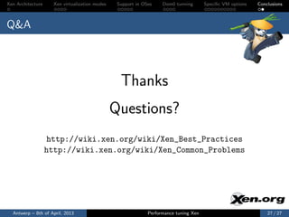 Performance Tuning Xen | PDF | Operating Systems | Computer Software and Applications