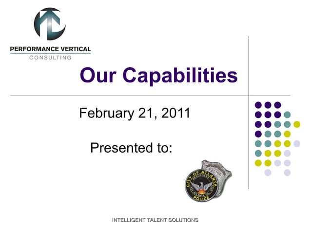 Performance Vertical Consulting | PPT | Management Consulting Industry ...