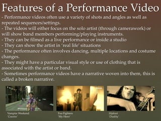 Performance Music Videos | PPT