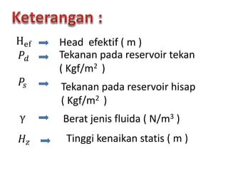 Performansi pompa | PPT