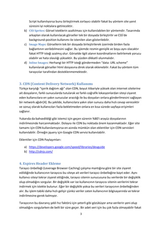 Performanslı site tasarımı ve Site performans ölçüm araçları | PDF