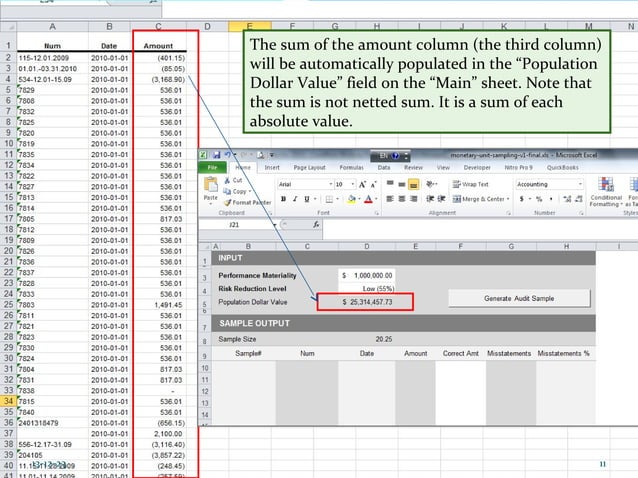 Perform audit testing in excel: Monetary Unit Sampling Method | PPT Perform audit testing in excel: Monetary Unit Sampling Method | PPT