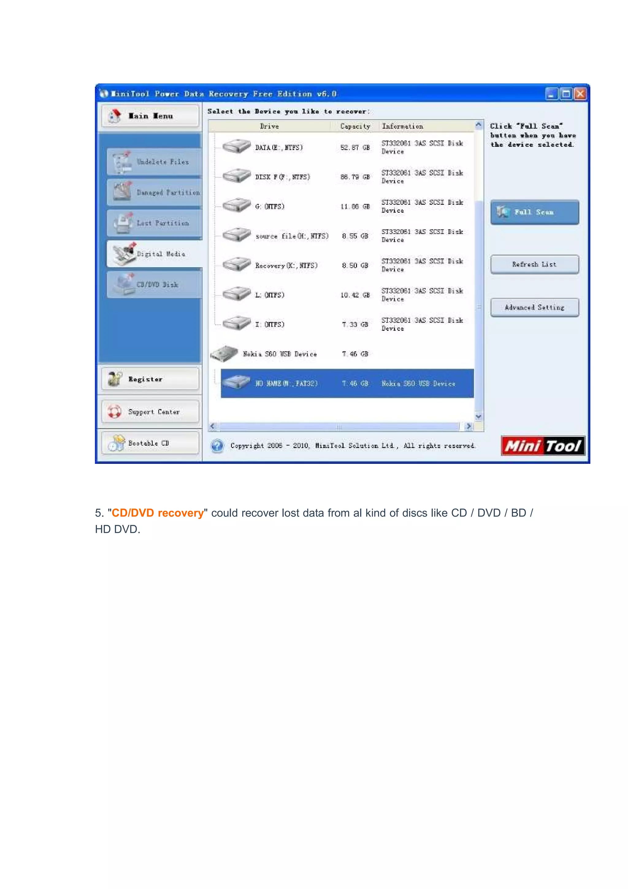 Perform digital picture recovery with mini tool power data recovery | PDF