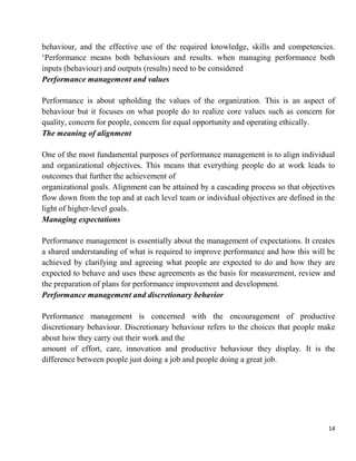 Performance management mod 1 | PDF