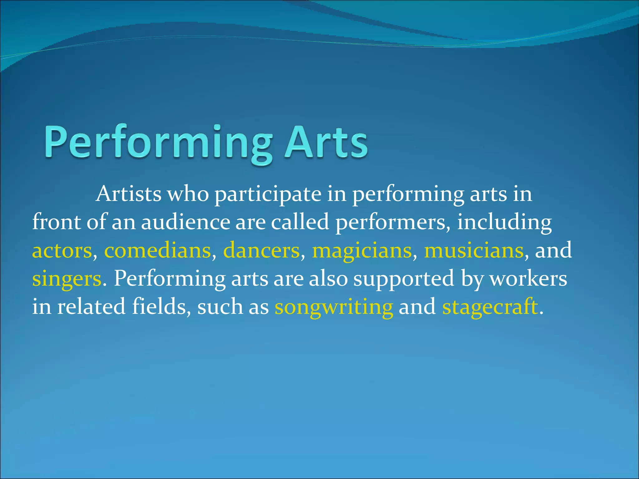 Performing Art | PPT