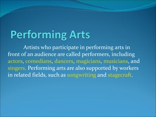 Performing Art | PPT