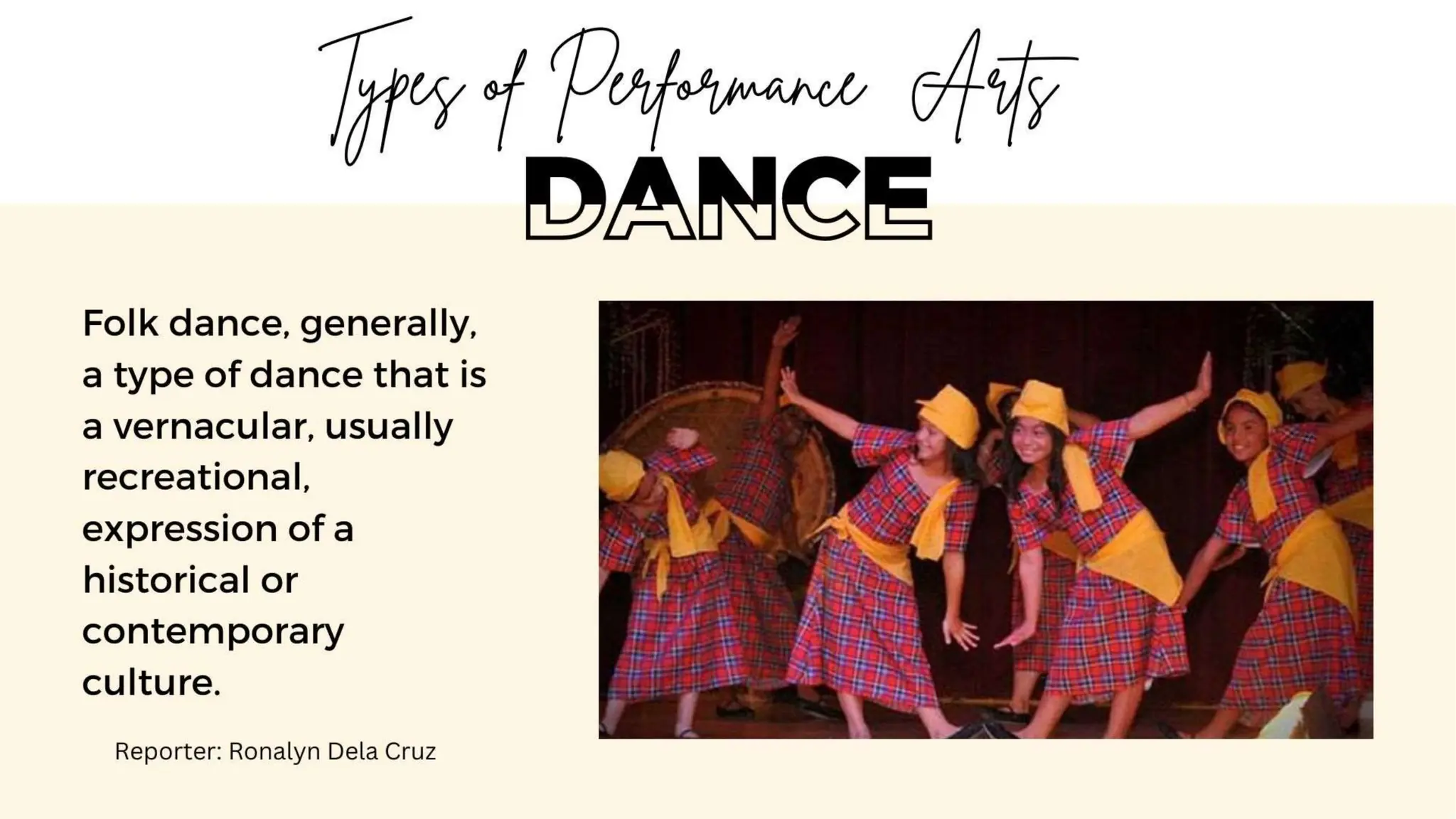 Performing Arts Definition, Types and Examples | PPTX