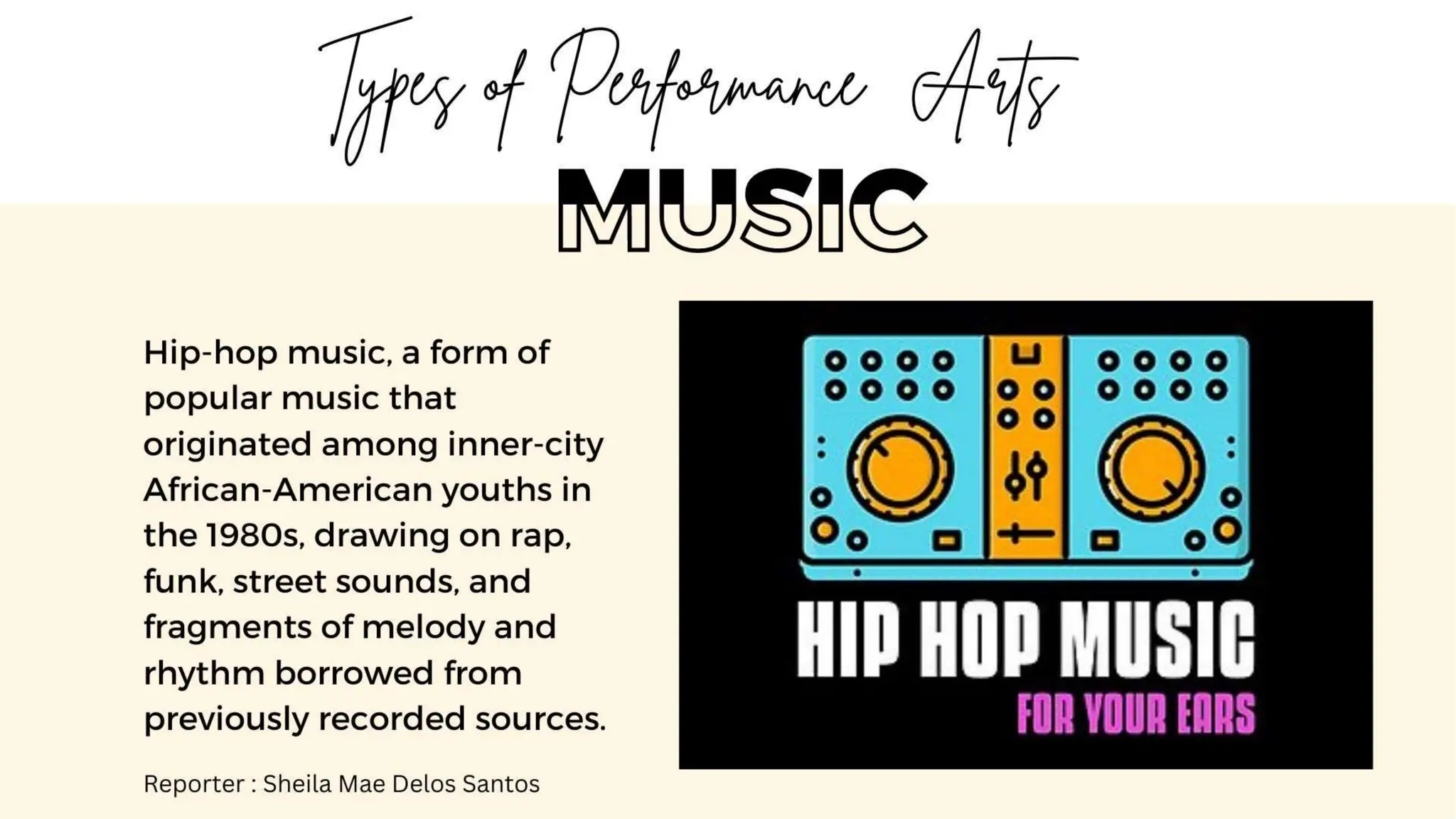 Performing Arts Definition, Types and Examples | PPT