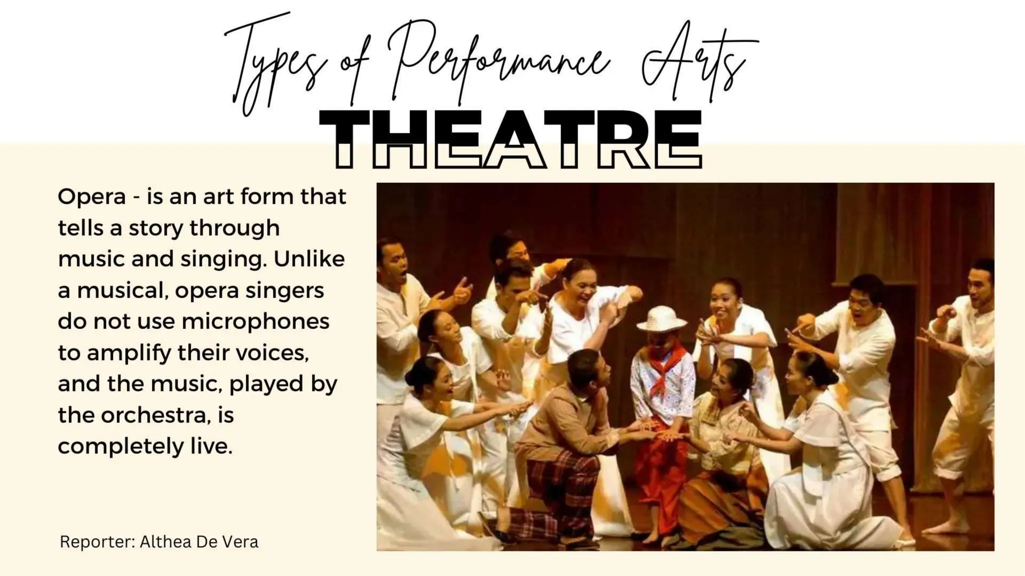 Performing Arts Definition, Types and Examples | PPTX