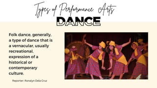 Performing Arts Definition, Types and Examples | PPT