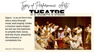 Performing Arts Definition, Types and Examples | PPT