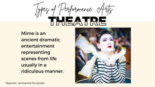 Performing Arts Definition, Types and Examples | PPTX