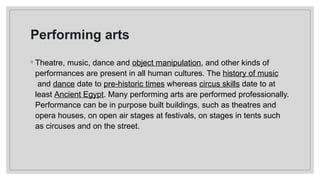 Performing Arts MAPEH SUBJECT............................. | PPTX