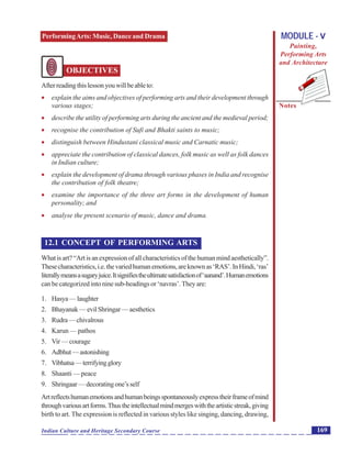 Performing arts music,dance and drama | PDF