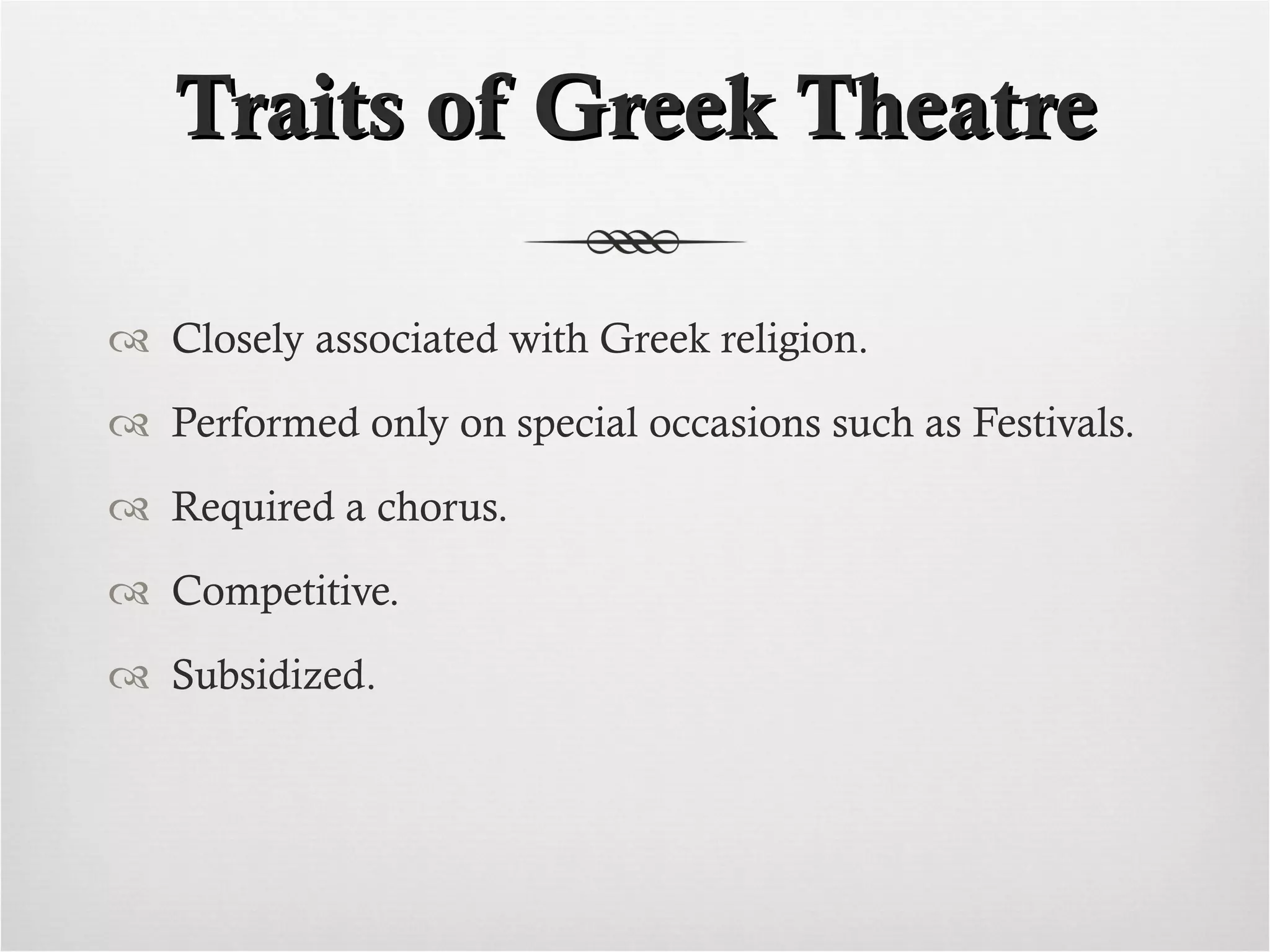 Performing arts in ancient greece (theatre) | PPT