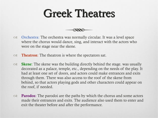 Performing arts in ancient greece (theatre) | PPT