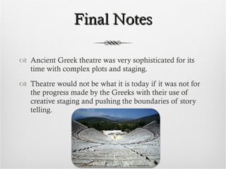 Performing arts in ancient greece (theatre) | PPT