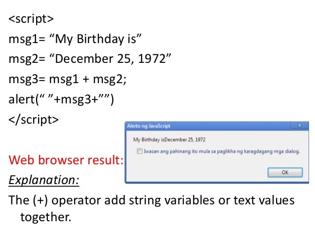 Performing calculations using java script Performing calculations using java script