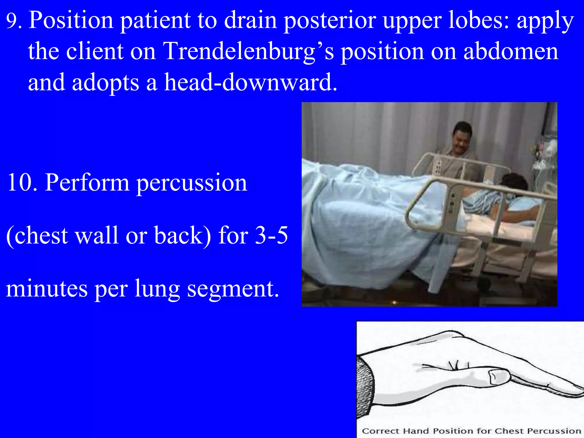 Performing chest physiotherapy | PPT