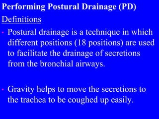 Performing chest physiotherapy | PPT