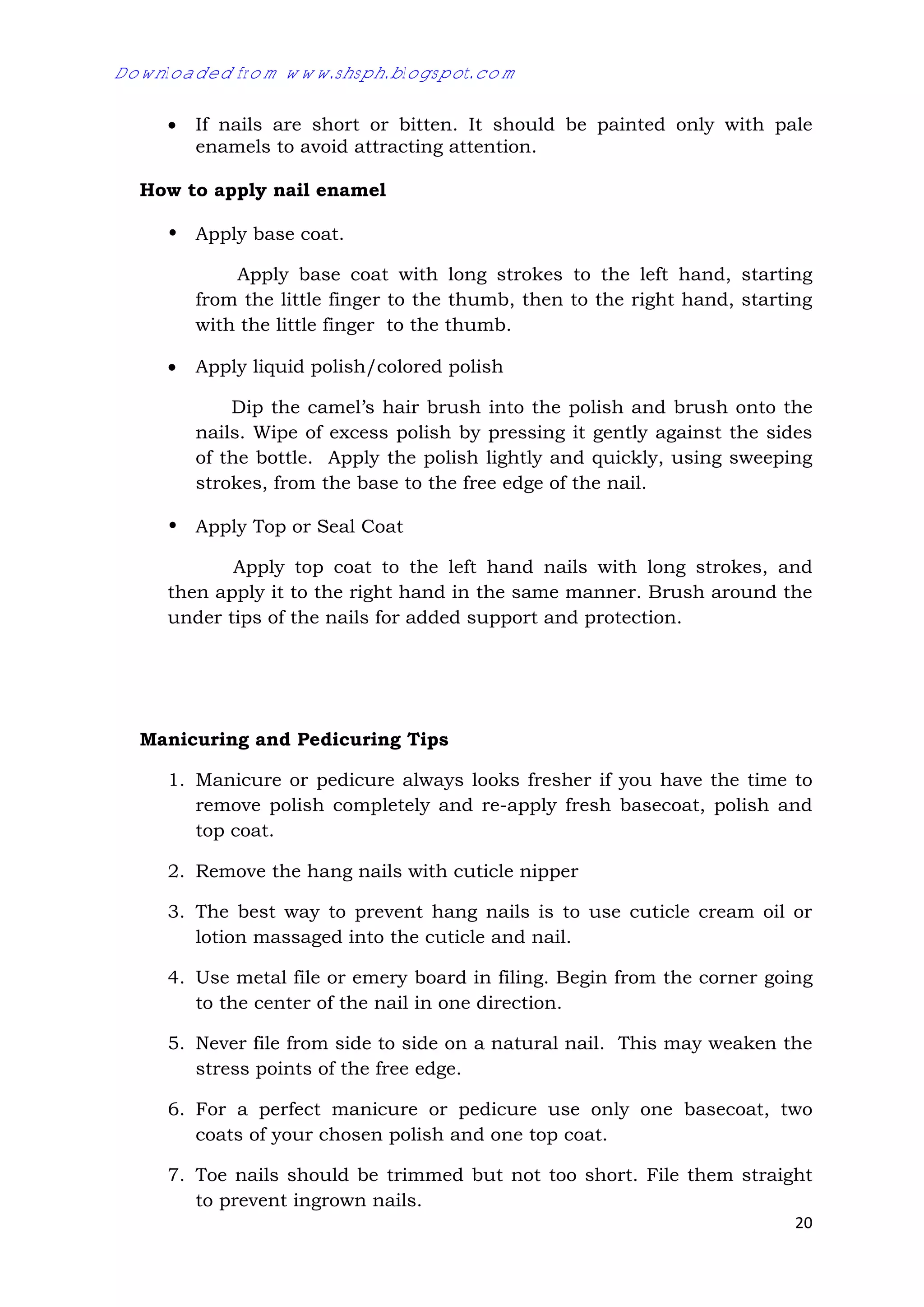 Performing Manicure Pedicure Module 2.pdf