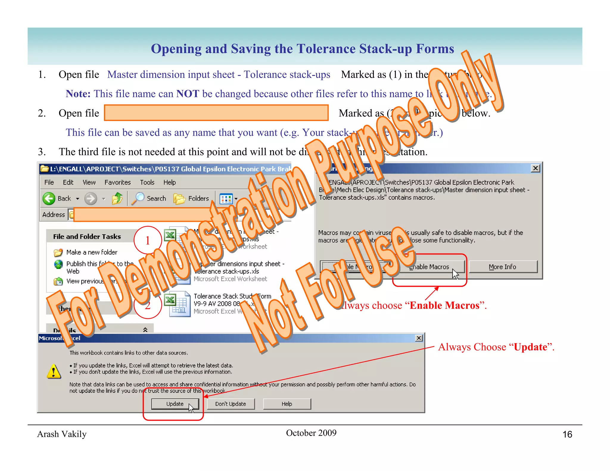 Performing Tolerance Stack Ups Using Automated Excel Calculator By Arash Vakily | PDF