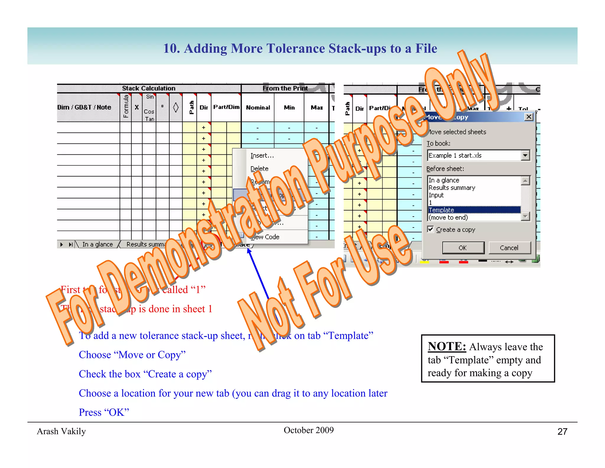 Performing Tolerance Stack Ups Using Automated Excel Calculator By ...